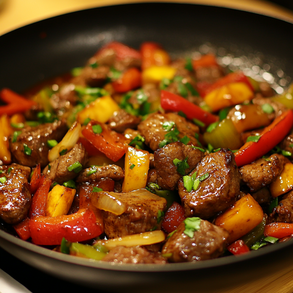 Wok au bœuf : Une recette rapide, savoureuse et facile - Recettes Lora
